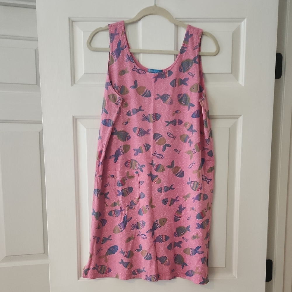Fresh Produce Pink Fish Beach Dress - Gem